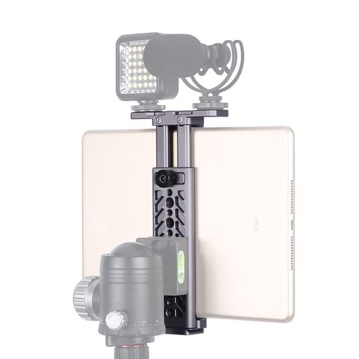 131mm~245mmの広い幅に対応できます。iPadPro12.9、10.5、9.7、Air、Mini、SurfacePro、SamsungGalaxyTab、GalaxyTabなどのタブレットに適します。 上部には2つコールドブーツがあ...