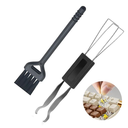 【両用、キーキャップとキースイッチを抜き】キートップ引き抜き工具の両端には異なる規格があり、キーキャップとキースイッチの引き出しとして使用できます。キーキャップを簡単に抜くだけでなく、キースイッチも簡単に引き抜くことができます!メカニカルキ...