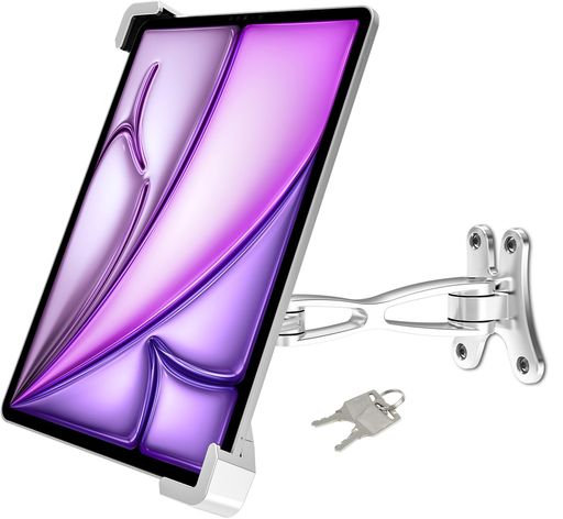【多様な使用シナリオ】ロックとキーで盗難防止タブレットスタンドをアップグレードし、公共の場所でのタブレットの安全性の問題を解決し、小売店/学校/商業/展示室/スタジオ/キオスクなどの公共の場所で情報を安全かつ簡単に表示します/ホテル/教会/...