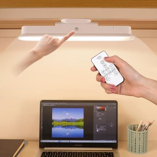 長時間使用可能な大容量バッテリー 【大容量バッテリー・TYPE-C充電】:このLEDデスクランプは大容量バッテリーを内蔵しており、配線不要で使用できます。3~4時間でフル充電でき、低輝度で約60時間、高輝度で約6時間、誘導モードで約90日間...