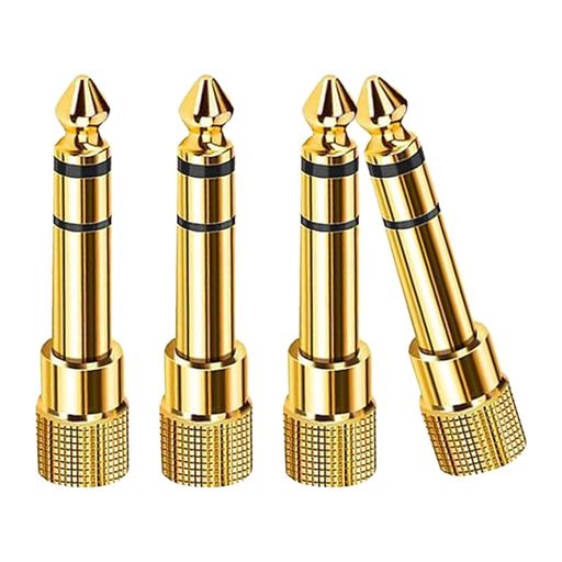 【オーディオ互換変換】6.35mmオス-3.5mmメス設計を採用し、オーディオ機器とスマートフォン・タブレットなどのモバイル機器を精密接続。クロスデバイスでのオーディオ信号ロスレス伝送を容易に実現します。 【全真鍮鍛造耐久構造】一体成型の実...