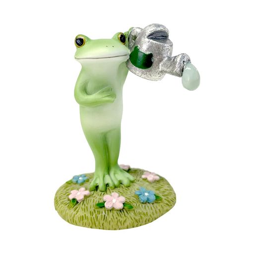 インドア サイズ:4.5x3x5.6cm 材質:ポリレジン 生産国:中国 コポー水をかけるカエル まるで絵本から飛び出てきたような魅力的でキュートなカエルのCopeauとなかまたちのキャラクターの置物です。