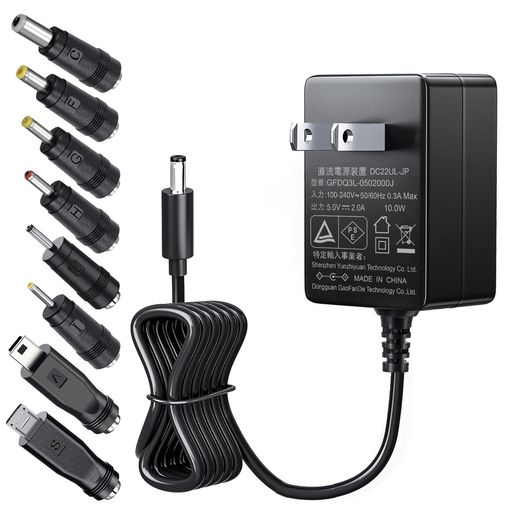 PSEによって認定された、高品質の安定化5V 2000mA電源アダプター。 仕様:AC入力:100-240V-50 / 60Hz。 世界的な電圧範囲の電源アダプタには、過電圧/過電流/短絡/過熱の完全な保護が付属しています。 コードの長さ:...