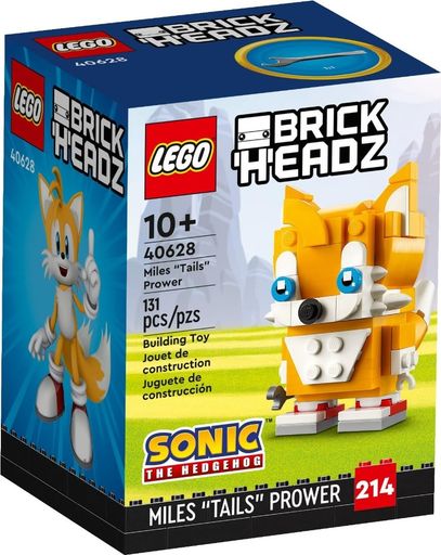 BrickHeadzスタイルでテールを再現: Sonic the Hedgehogの世界から登場するキャラクターであるTailsのファンである10歳以上の男の子と女の子への贈り物。 楽しいディスプレイピース: LEGO BrickHeadz...