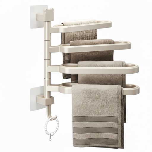 【取り付け簡単】当社のタオル掛けは工具やネジを使わず、壁に穴を開ける必要もありません。強力な接着テープで壁にしっかり貼り付けるため、壁を傷つけず安心してご使用いただけます。(ご注意:タイル、ガラス、木製、金属など、ほとんどの滑らかな壁面に対...