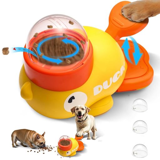 インドア, ドライフード, 犬と猫 ペットの給餌, 複数のペット ﻿,ペット知育おもち 🌟【安全な材料&amp;犬 知育おもちゃ】食品級ABS製造できており。無毒無害で環境にもペットにも優しく、愛犬の安全を確保します。押すと...
