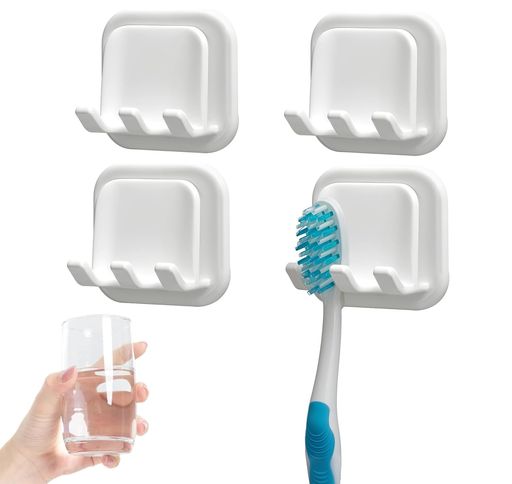 【高品質の素材】歯ブラシホルダーは防水性と防錆性に優れたABS製です。滑らかな表面は色褪せせず、お手入れも簡単です。歯ブラシホルダーを取り付けるために壁や家具に穴を開ける必要はありません。粘着剤は強力な接着力があり、表面にしっかりと貼り付い...