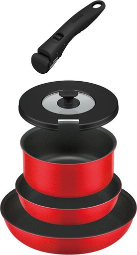 サーモスの取っ手のとれるフライパン・鍋セットガス火専用モデル セット内容:フライパン20cm、フライパン26cm、鍋18cm、鍋専用フタ18cm用、専用取っ手 対応熱源:ガス火専用、食洗器使用可(フタ、取っ手は不可) サイズ(約):幅28....