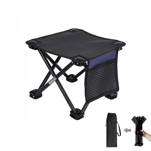 【安定性】足は四隅がしっかり連結し、強度の高いステンレス鋼製で。うまい具合にフレームがお互いを支え合って、抜群の安定感を実現してくれています。静止耐荷重は約150kgになります。 【座り心地が良い】使用時サイズ:幅28cmx長さ28cmx高...