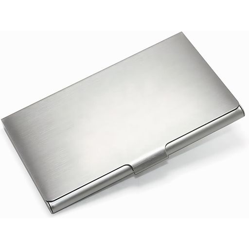 【スリム&amp;軽量設計】:サイズは約9.3x5.8x0.8cm。薄くて軽量なため、ポケットやバッグ、財布にもすっきり収納できます。携帯性に優れ、外出先でも名刺をスマートに持ち運べます。 【高品質ステンレス素材】:耐傷性・防錆性・耐食性に...