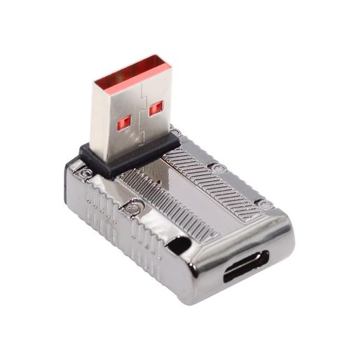 メカスタイルのUSB3.1アダプター。革新的なパワーとSFハードコアデザインで、最終製品は完全に技術的で未来的なサイバーパンクスタイルです。 角度付きタイプなので、ポート周辺のスペースが限られていてもメスポートに接続できます。 最大10Gb...