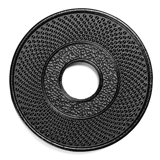 【素材】鋳鉄 【本体重量】約350g 【サイズ】径13.5x高1.5cm 【耐熱性】底は耐熱性のプラスティックの脚がついて、やけどや滑りなどをしかっりと防止. 【独特の設計】独特の存在感があり、和の空間だけでなくモダンな現代の食卓にもすんな...