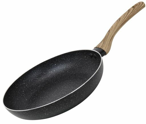 野菜のソテー、肉や魚のフライ、パンケーキや卵のグリル、ステーキのシール 寸法24cm(取手込長さ:約43cm深さ:約4.5cm)、満水容量1.8L、重量約520g表面加工:内面/ふっ素樹脂塗膜加工外面/耐熱塗装、材料本体:アルミニウム合金は...