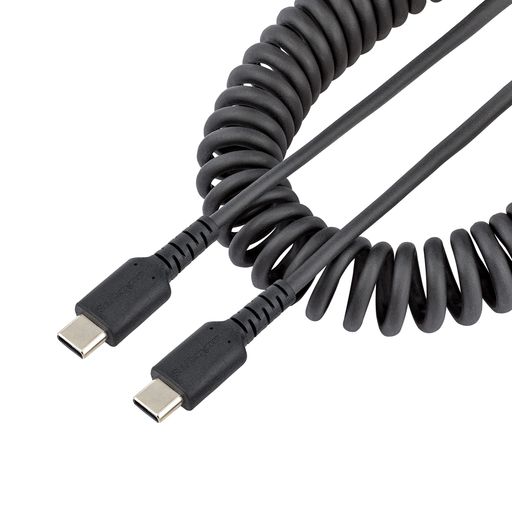 USB-C 充電ケーブル:コイル型のケーブルで32cmから最大50cmまで伸縮。丈夫で柔軟性のあるTPEジャケットにより、巻き取りやすく、車のコンソールボックスやグローブボックスに収納可能 高耐久性:アラミド繊維で補強したUSB-Cケーブル...