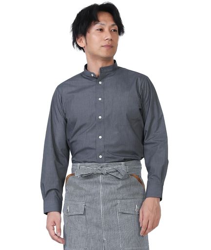 様々なシーンに活用できるオールシーズン対応モデル ブロード:ポリエステル65%・綿35% 左胸ポケット付 丈夫で通気性が良く、シワになりにくいためお手入れが簡単