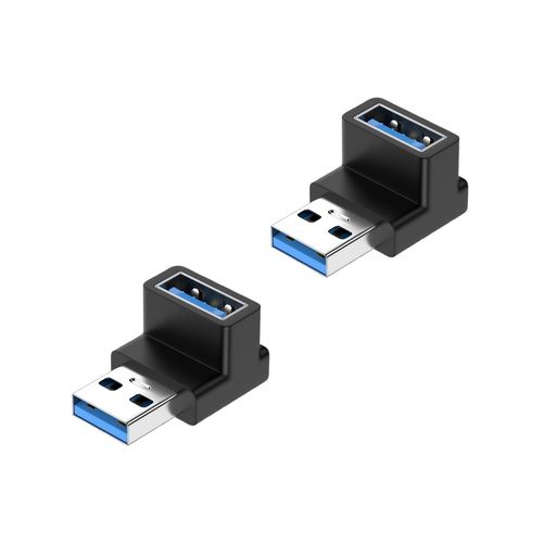 1.【90度USBAアダプタは2種類セット】90直角設計を採用し、スペースを確保するだけでなく、ケーブルの挿入を容易にし、ケーブルの曲がりや断線を効果的に防ぎ。USBポートの寿命を効果的に延ばします。 2.【高速データ伝送】理論上のデータ伝...