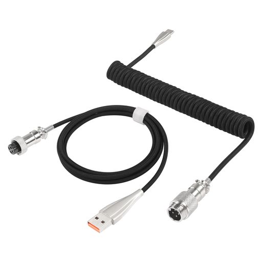 幅広い互換性:コイル状キーボードケーブルは、ほとんどのゲーミングキーボードの電源と接続のニーズを満たし、高速充電とデータ同期をサポートします。安定した接続を保証するシンプルな回転式メスインターフェースで、延長USBケーブルはほとんどのUSB...