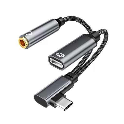 携帯電話 【2in1タイプCイヤホン変換充電同時】タイプc変換イヤホンジャック変換アダプタは、USBType-Cポートを3.5mm3極/4極プラグとPD充電ポートに変換します。このオーディオ変換アダプターがあれば、充電しながら曲を聴くことが...