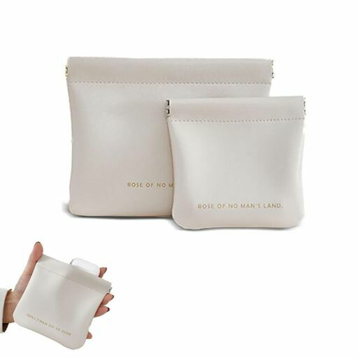 【商品仕様】SサイズとLサイズの2つのポーチ小さめが含まれていますSサイズ:12cm*11.5cmLサイズ:18cm*13.5cm4色からお選びいただけます爽やかなグリーン純粋なホワイト優しいピンクそしてクラシックなブラック 【高品質素材】...