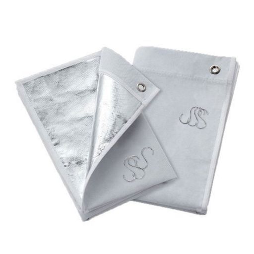 遮光 サイズ:約幅80x高さ180cm 重量:約187g(本体1枚) 化粧箱サイズ/重さ:幅35x高さ42x奥行3cm/380g 材質:本体/アルミ蒸着ポリエステルシート、ポリプロピレン不織布ハトメ/アルミフック/スチール セット内容:本体...