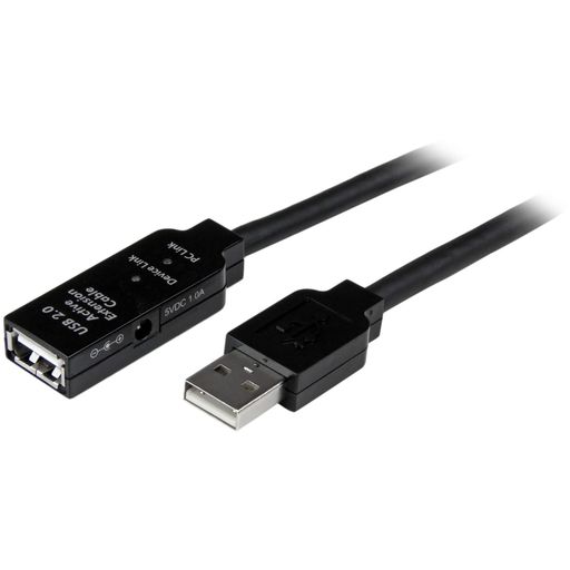 完全シールド加工でエラーのない接続を実現 ドライバが不要なプラグアンドプレイ式インストール USB バスパワー 外付けユニバーサルACアダプタ付属 延長ケーブルとUSBポート接続の状態を示すブルーのLEDインジケータ(x1)