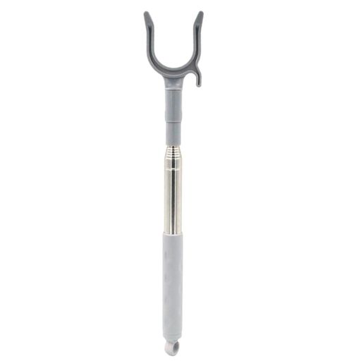 【商品仕様と素材】高さ30cmから110cmまで調整可能で、重量は約0.13kg。竿上げ棒は亜鉛合金で作られ、耐荷重性が10kgあります。ステンレススチール製のポールとノンスリップのPP素材ハンドルを使用し、キズに強く、頑丈で長持ちします。...