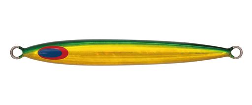 二枚潮の強いシーンや、青物向けの高速リトリーブアクションを多用したい場面用に、ハイスピード寄りにチューニングされたスピンドルの姉妹モデル。 ホログラムパターン:マグマ 蓄光:なし 全長(アイ含む):約16cm ボディ長:約14.5cm