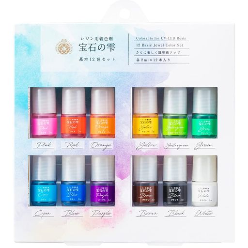 ■容量:2ml/1本基本12色セット 1本のボトルサイズ:φ18mmxH44mm 梱包サイズ:16.2x16.2x2.5cm 製造国:日本