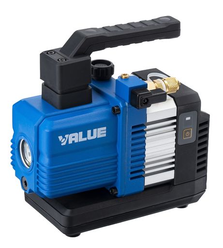 パナソニック製18V バッテリーが使用可能なバッテリーアダプター付です。(バッテリーは付属しておりません)※1Ah約10分の運転時間 排気量:2ステージ 50l/min 真空到達度:22.5ミクロン(3Pa) 2ステージ 50l/minなの...