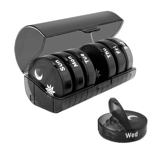 【高実用性・オシャレ】1週間分1日2回の薬の保管ができます。常備薬、サプリメントやビタミン剤の整理にもピッタリです。飲み忘れ防止。 【運び便利】持ち運びに適した軽さとサイズ。でコンパクト。適切なサイズ。常備薬の整理、通勤通学、旅行や出張など...