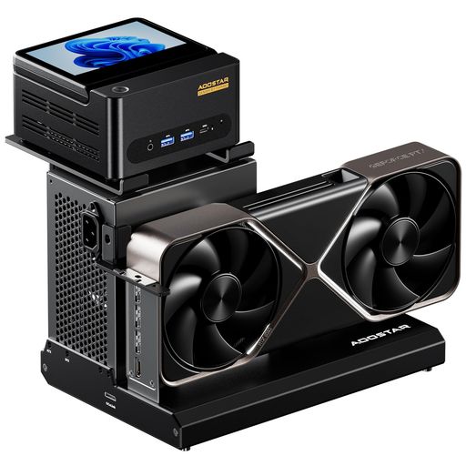 【OCuLink専用・低遅延】PCIe 4.0 x4・最大64Gbpsの高帯域でeGPUを接続。USB4/Thunderbolt比で遅延が少なく、外付けGPU本来の性能を引き出します。 【ミニPCへ給電】ドックからミニPC本体へ給電可能(対...