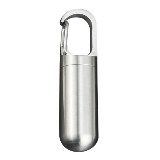 🚩【ステンレス鋼材料】ステンレス鋼材質は硬度が高く、耐熱性がよく、色あせにくく、腐食に強い。強度のある金属を用いて、変形せず、薬と反応せず、薬を影響から保護する。 🚩【防水仕様】ゴムOリングにつくキャップを持...