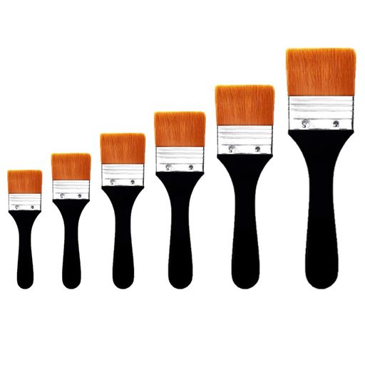 【セット内容】油絵筆2cm、3cm、4cm、5cm、6cm、7cm(6本セット) 【木制ハンドル】柄は木製で、操作が快適で。木製ハンドルブラシは軽量で持ちやすいです。 【使い勝手】水性塗料、油性塗料をよく使うことができます。洗浄が簡単で、よ...