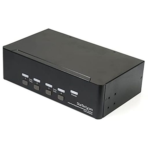 デュアルモニタ対応:デュアルディスプレイ対応の4ポートデュアルDisplayPort KVMスイッチ。2つのデュアルDPモニターシステムの切り替えが可能 高精細な画質:2台のPCおよびMacコンピュータとデュアル4K60Hzディスプレイのパ...