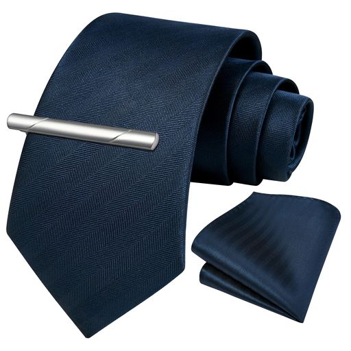 📦「セット内容」ネクタイ1本:幅8.5cm*長さ150cm┃ポケットチーフ1本:31cm31cm┃ネクタイピン:6mm*60mm 🧵「混紡工芸」1200針で混紡を編み上げた後、引張りと延伸の過処理し、ネクタイ...