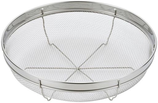 サイズ(約):外径22x高さ5.5cm、内径21.3x深さ4.7cm 本体重量(約):103g 素材・材質:アミ・脚/18-8ステンレス、枠:18-0ステンレス 生産国:日本 食洗機使用:可