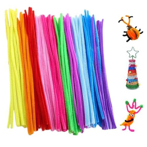 【100本の混色セット】ランダムなカラーで構成された100本の手芸モールセット。サイズは約300x6mmで、DIY愛好家や子供に最適です。 【柔軟で安全な素材】手芸モールは柔らかくて手を傷つけず、子供の遊びにも安心です。自由に曲げたり切った...