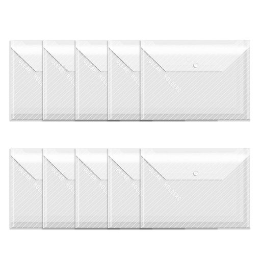 【商品サイズ】ポケットの長さ:32.5cm、幅:23.6cm、数量:10枚です。各ファイルポケットには、A4用紙約200枚を収納できます。 【高品質素材】このクリアファイルポケットは高品質のPP素材を使用し、引き裂き耐性と耐水性があり、あな...