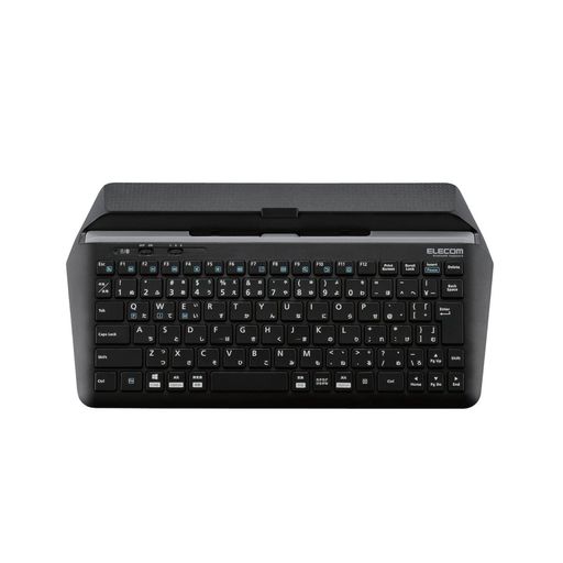 タブレットをキーボードにスタンドできる形状のデザインを採用した、据え置き型タブレット用キーボードです。 通常のキーボードより重たい設計で、安定したタイピングを実現しています。 付属のタブレットアジャスターを使用することで、スタンド部分を3段...