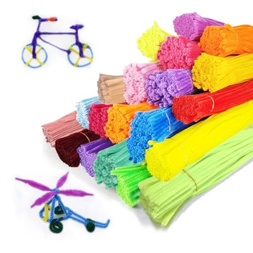 【商品仕様】素材:ポリエステル+鉄線ワイヤー、手芸モールのサイズ:長さ30cm*太さ6mm、花茎の長さ30cm。カラースティック300本+テープ1巻、子供たちは自分の想像力を存分に発揮し、さまざまな独自の作品を創造できます。(ご注意:セット...