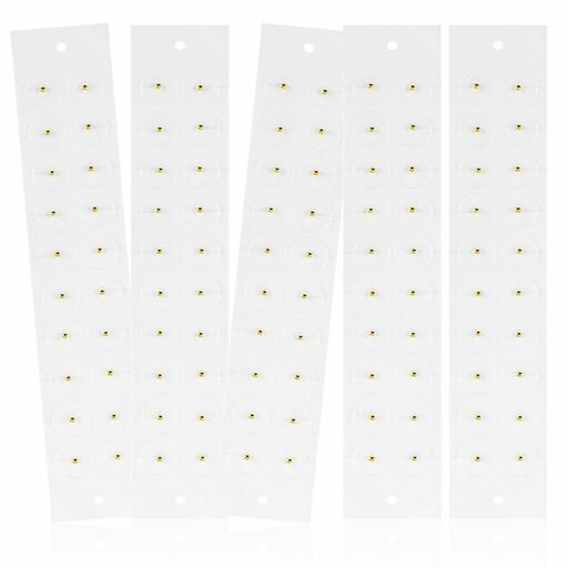 【高コスパ100粒入り】耳シール100粒入りの贅沢なセット内容。耳シールを長期間使用でき、コストパフォーマンスに優れます。家族や友人とのシェアも便利。耳ジュエリー接着剤が強力で、長時間贴っても剥がれにくい設計です。 【肌に優しい金メッキ素材...