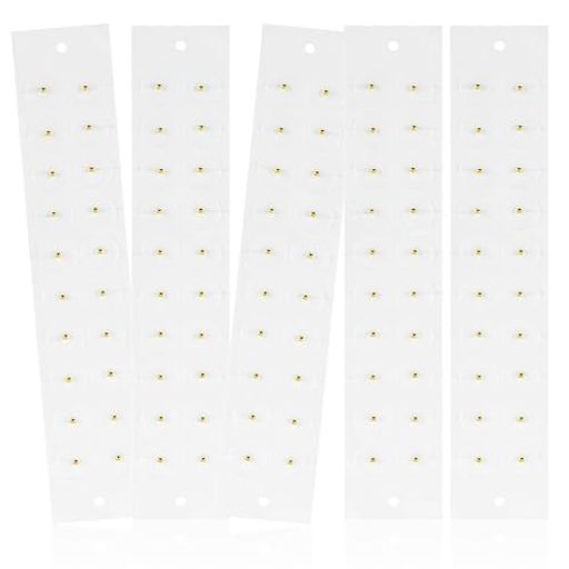 【高コスパ100粒入り】耳シール100粒入りの贅沢なセット内容。耳シールを長期間使用でき、コストパフォーマンスに優れます。家族や友人とのシェアも便利。耳ジュエリー 接着剤が強力で、長時間贴っても剥がれにくい設計です。 【肌に優しい金メッキ素...