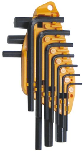 タイプ:ミリ・ショート セット内容:1.5・2.0・2.5・3.0・4.0・5.0・5.5・6.0・8.0・10.0mm 付属品:PCホルダ(ワンタッチ脱着タイプ) 材質:Cr-V 硬度:HRC50~57