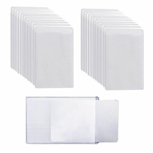 1.【外寸】93x63mm(長x横)、カードを入れたまま財布での出し入れが簡単でスムーズに行われ、薄手でかさばらず使いやすいです、とても使いやすいカードケースで。 2.【材質】折り曲げても、破れにくく、柔軟性に優れた透明なPVC素材で作れら...