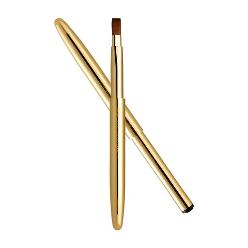 【平筆リップブラシ】ROWNYEONリップブラシは角を使って輪郭を描くことができ、内側を塗るときに便利な平筆です。丁度よい毛先の長さ、厚みで濃い色リップを塗りやすいです。適度にコシのある繊維毛を使用しているので口角など細かい部分もキレイに描...