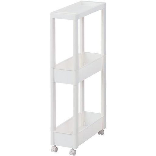 ●組立品●キャスター付●積重ね使用:ストッカー(別売)の上に1個まで(※ストッカー5段は不可)●ワゴン容量:5.5L(ワゴンスリム)●棚深さ(mm):88