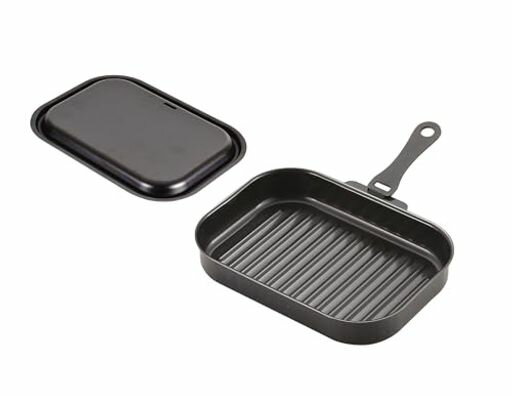 魚焼き、肉の焼き、野菜のグリル 製品サイズ:(約)幅25x奥行19.5x高さ4.5cm(ハンドル含まず) 製品重量(約):本体0.8kg、ハンドル0.105kg 素材・材質:鉄(表面加工:シリコーン樹脂塗装) 生産国:中国 仕様:寸法(約)...