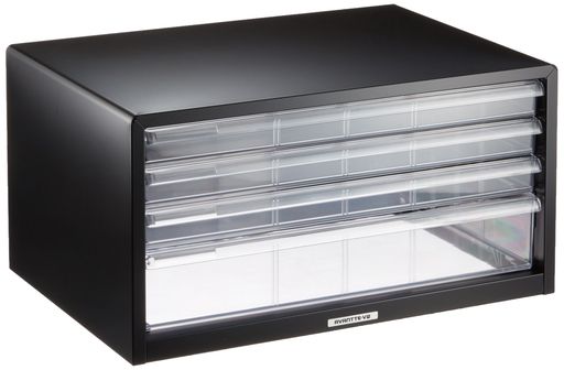 メーカー型番: A3L-44D 本体寸法: W494xD335xH260mm、4.8kg 材質: 本体/スチール、引出し/スチロール樹脂 引出し内寸: 浅引出し/W453xD311xH36mm、深引出し/W453xD311xH80mm 付属...