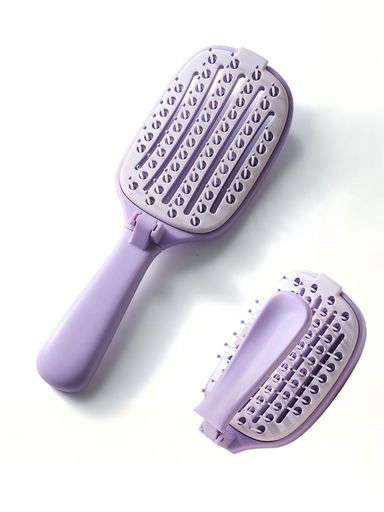 2WAYデザイン:ブラシタイプとコームタイプの2つの使い方ができる折りたたみ式ヘアブラシで、用途に応じて使い分けが可能です 絡まった髪をスッキリ:特殊な配列のピンが髪の絡まりを優しくほぐし、引っかかりにくい設計で快適なブラッシングを実現しま...