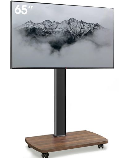 【商品仕様】32-65インチのテレビに対応、VESA規格:最小限100*100mm、最大限400*400mm(横x縦)です。耐荷重:40kgまで 本体サイズ:55x38x142cm 重量:約9.5kg 木製台座:サイズ55x38cm(厚み2...